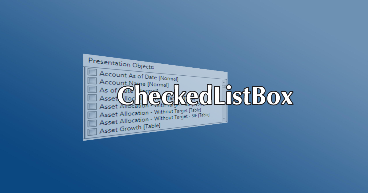 Como utilizar el CheckedListBox - DotNetcr